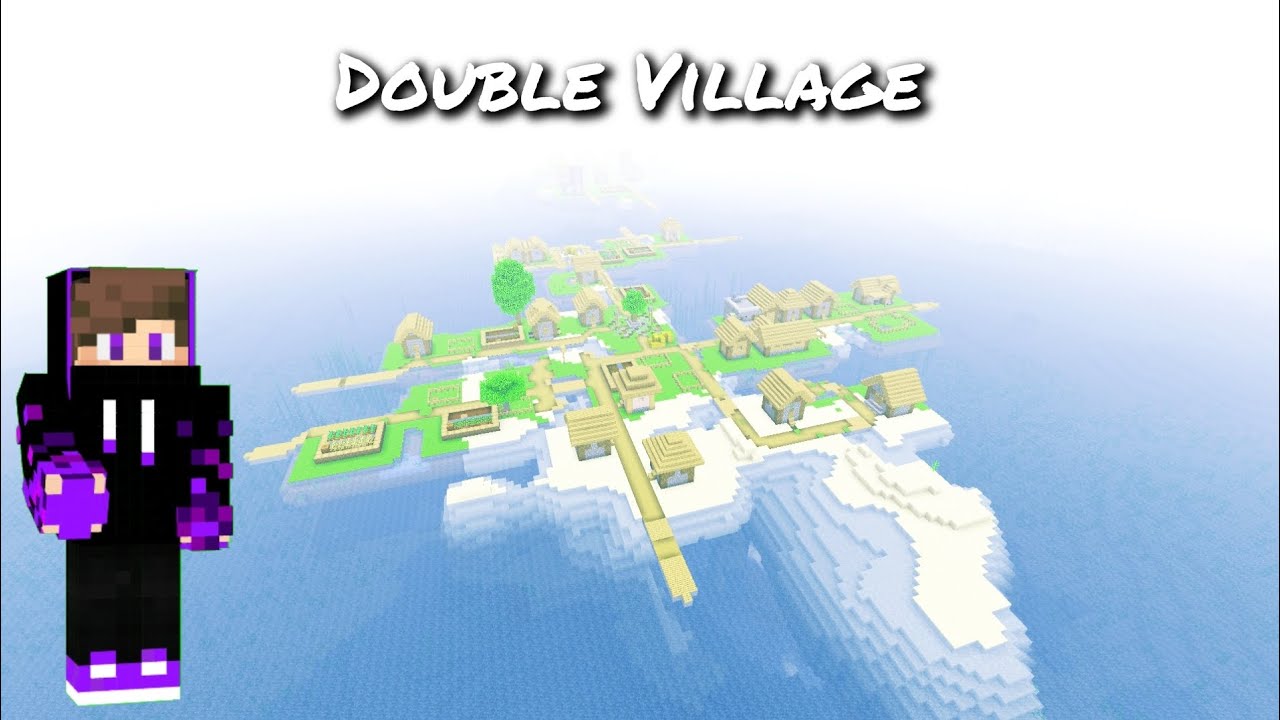 TOP 1 BEST MINECRAFT DOUBLE VILLAGE ISLAND SEED FOR MINECRAFT BEDROCK ...