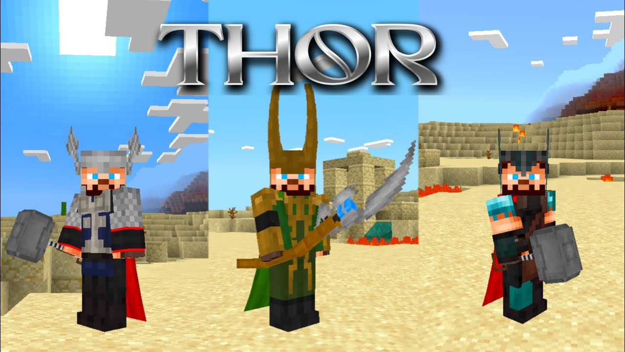 Thor Addon Mod Para Minecraft PE ll Bedrock 1.20.60 --- 1.21 - YouTube