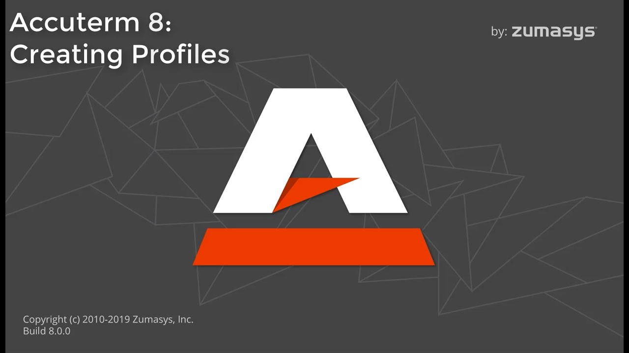AccuTerm 8: Creating Profiles - YouTube