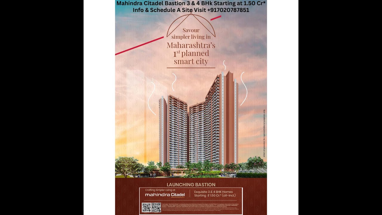 Mahindra Citadel Bastion, Pimpri, Pune | 3&4 BHK Starting at 1.5 Cr ...
