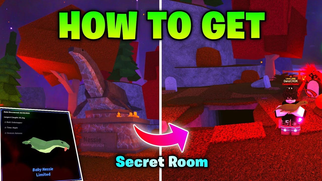 How to Get Baby Nessie and unlock Skeletal Nessie Pool in Fisch Fright ...