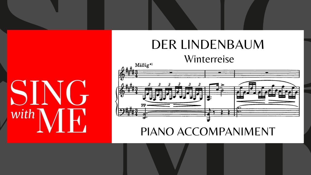 Der Lindenbaum - Accompaniment E major - Winterreise - Schubert - YouTube