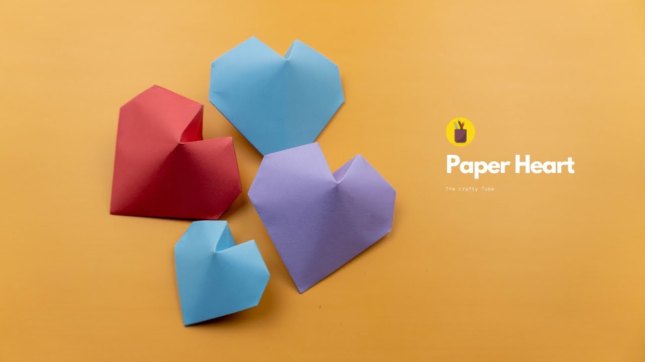 Easy Paper 3D Heart | Paper Craft | DIY - YouTube