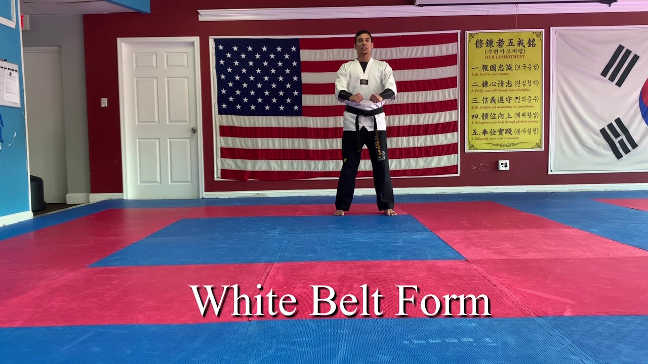 White belt form. (Kibonhyung) - YouTube