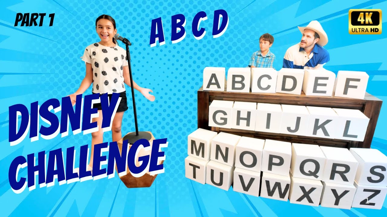 Disney Alphabet Song Lyrics Challenge 🎶 | Part 1: Letters A B C D - YouTube