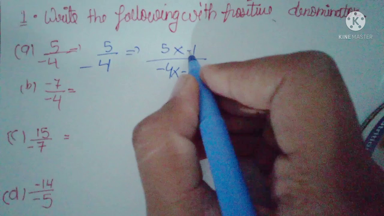 How To Convert Negative Denominator Into Positive In Few Seconds YouTube How To Convert Negative Denominator Into Positive In Few Seconds YouTube