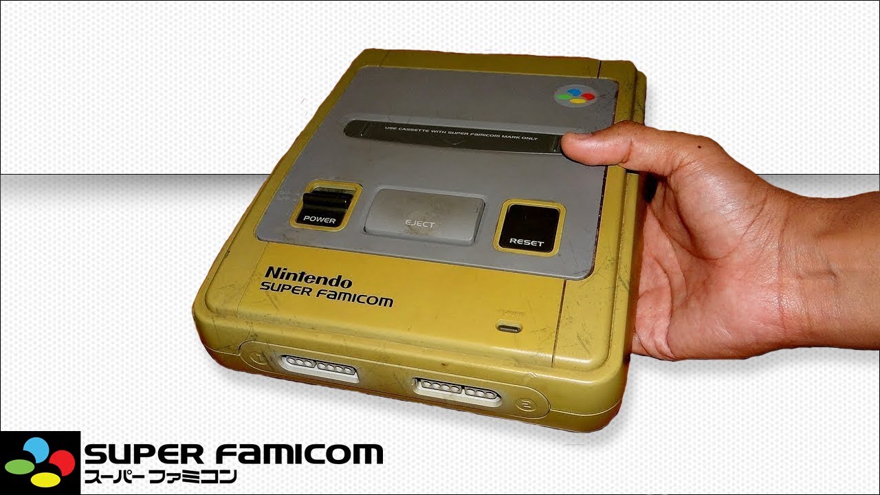 Restoring Super Famicom Restoration old Nintendo SFC Yellow - YouTube