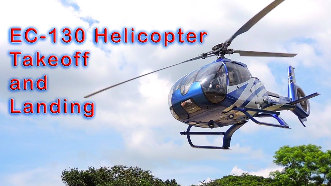 Airbus EC-130 B4 Helicopter Takeoff and Landing | Amazing Close Up View ...