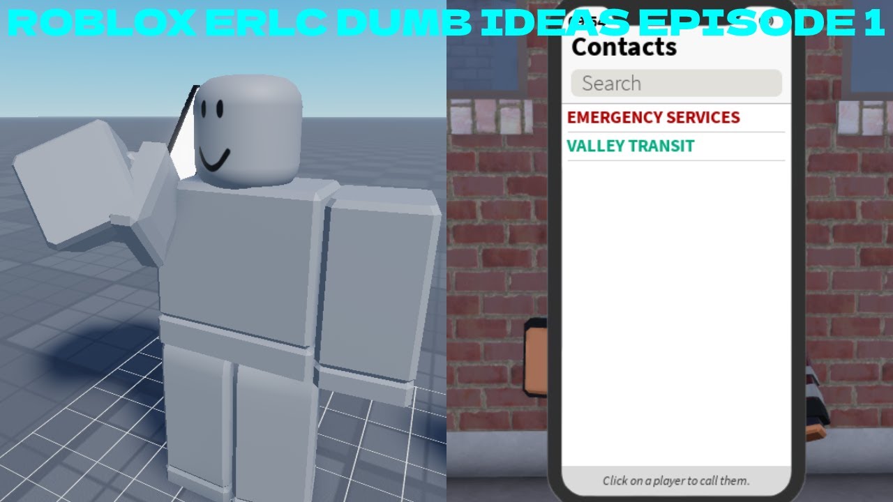 Roblox ERLC Dumb Ideas Episode 1: Phone Rework - YouTube