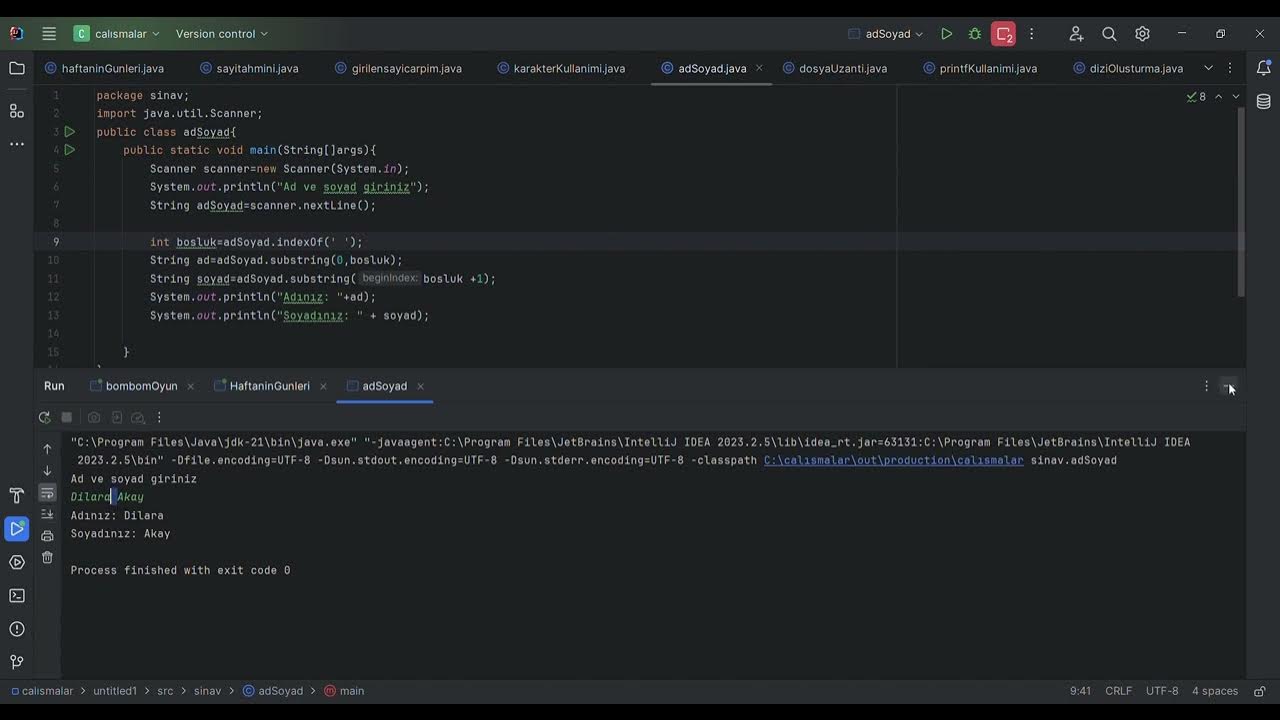 Java Kod Örnekleri -Basit Düzey - YouTube