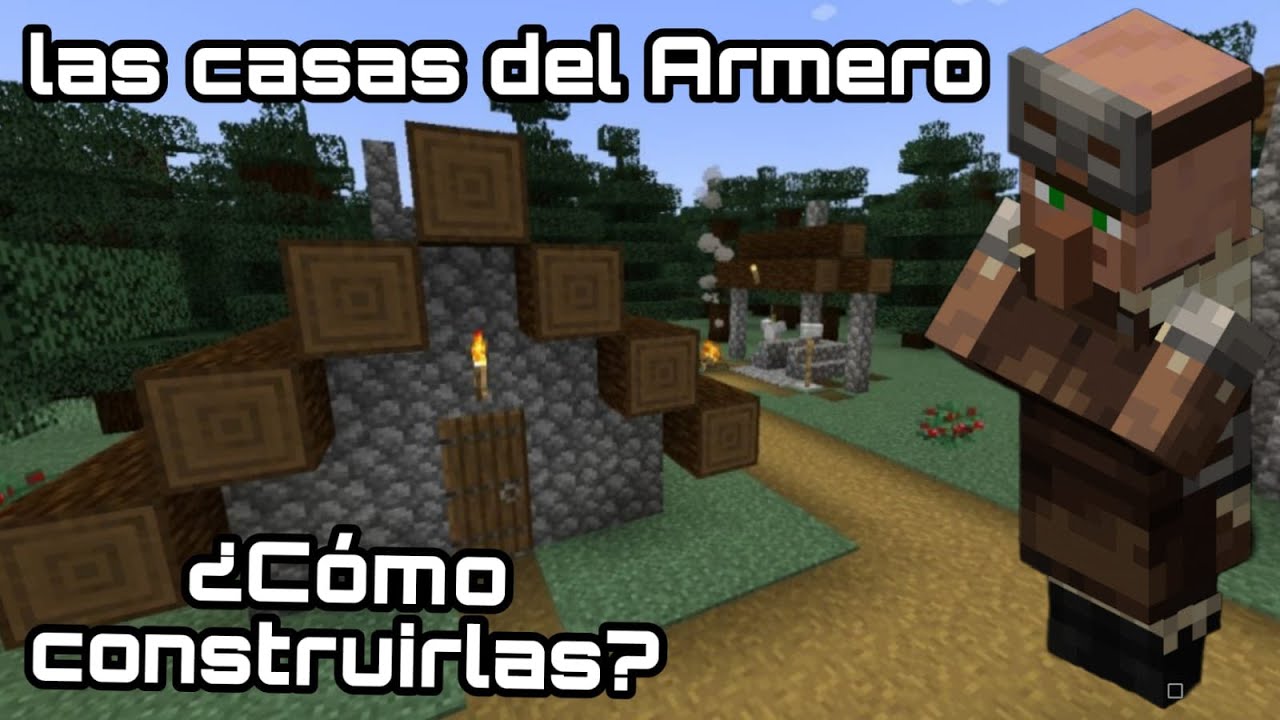 Cómo HACER 👉 LAS CASAS del ARMERO de HERRAMIENTAS de ABETO en MINECRAFT ...