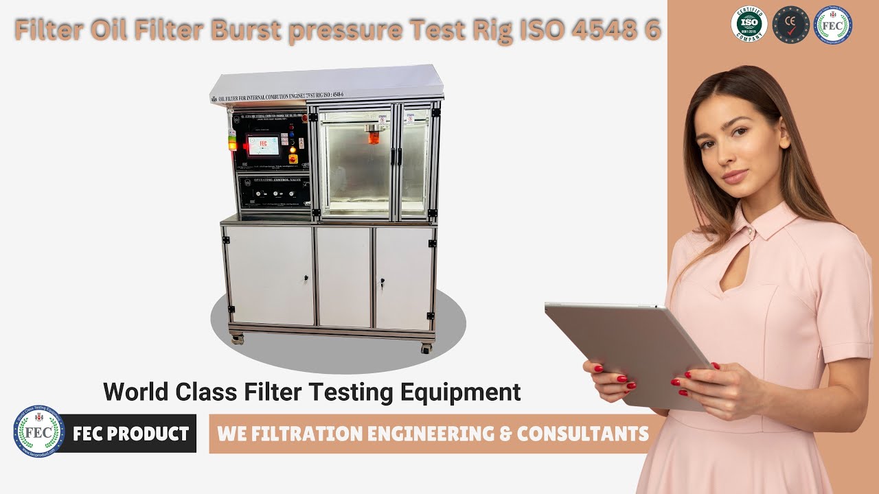 Filter Oil Filter Burst pressure Test Rig ISO 4548-6 # ...