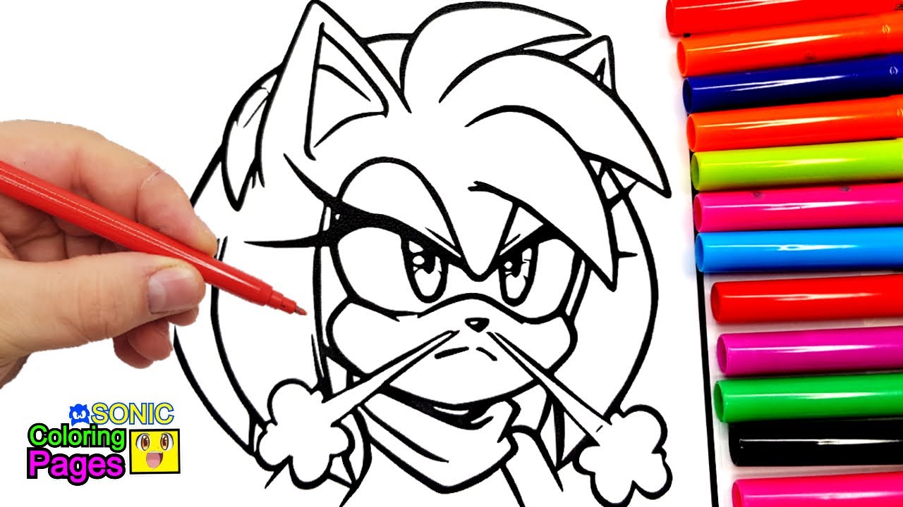 Amy Rose 😤 from Sonic 3 - Coloring Pages NEFFEX - My Way 😤 - YouTube