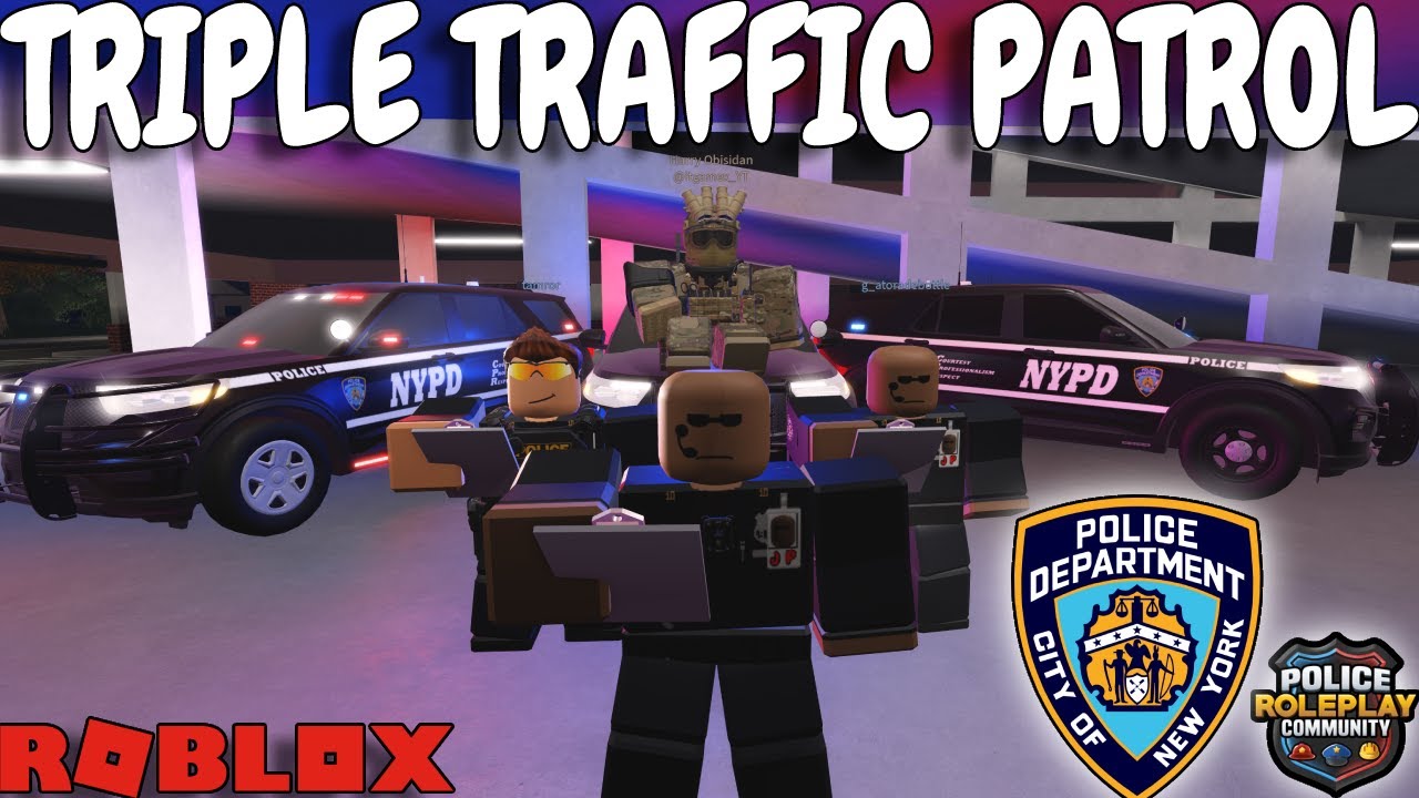 NYPD TRIPLE TRAFFIC COPS!! Roblox ERLC!! - YouTube
