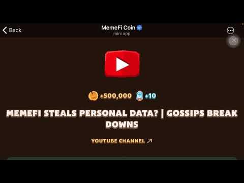 Memefi Steals Personal Data? | Gossips Break Downs | Memefi Video Code Today 4 September - YouTube