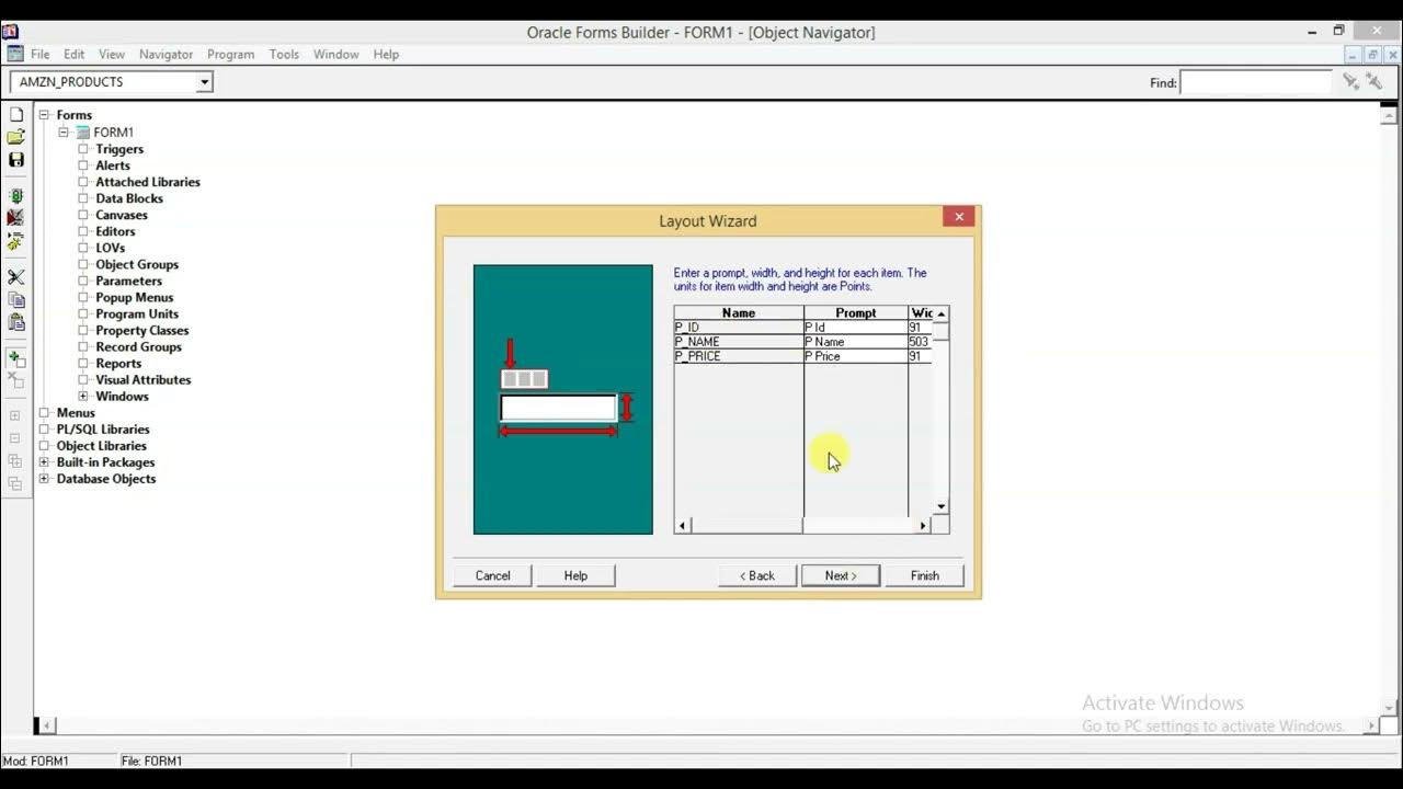 How To Create Form Using Data Block Wizard in Oracle Forms 6i|Oracle Forms Reports 6i Based ...
