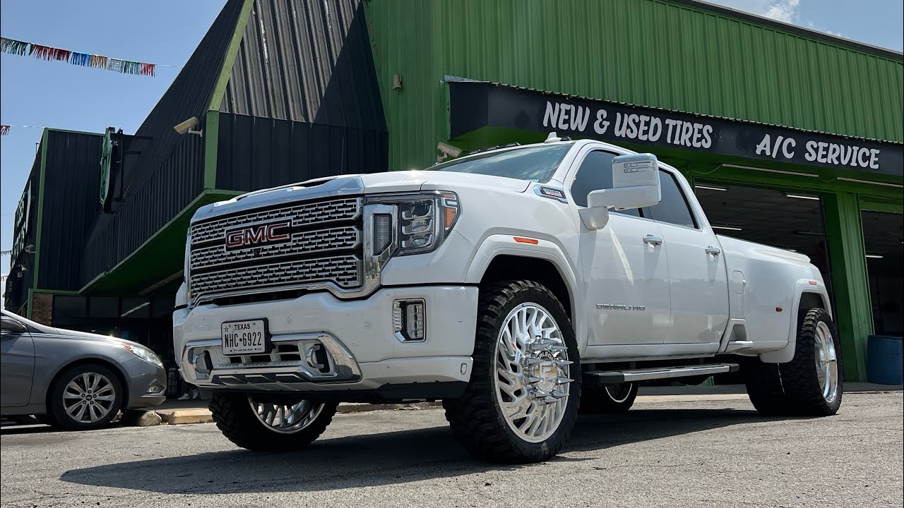 2020 GMC Denali HD Dually 26"😲 - YouTube