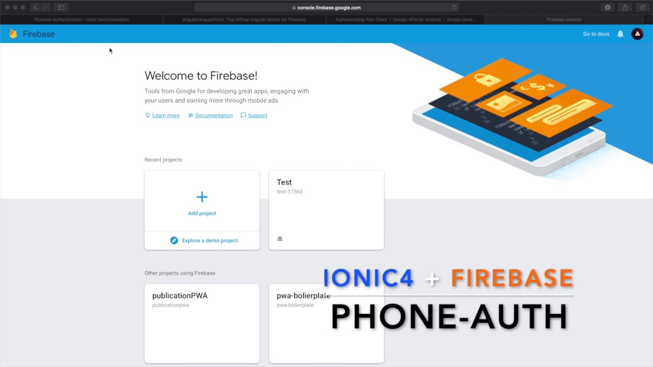 Ionic4 + Firebase: Phone Auth - YouTube
