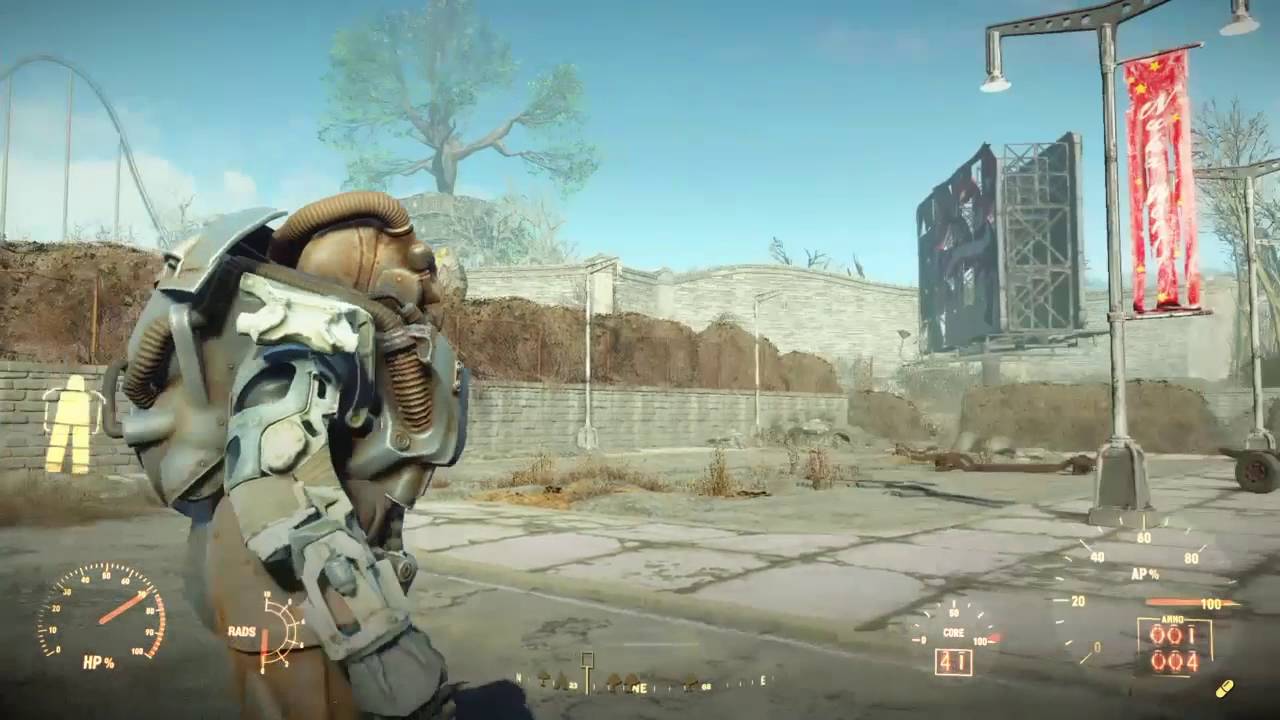 Fallout 4 DLC NUKA-WORLD - Armatura Atomica X-01 in Magazzino - YouTube