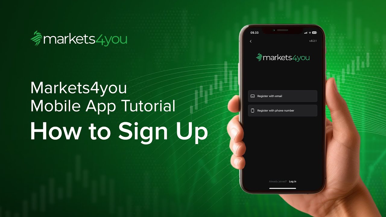 Markets4you Mobile App Tutorial: How to Sign Up - YouTube