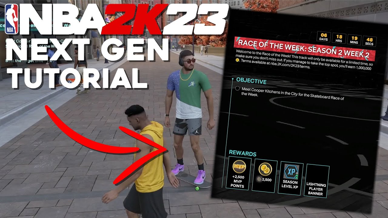 How to do the Race of the Week in NBA 2K23 | NBA 2K23 Next Gen Tutorial ...