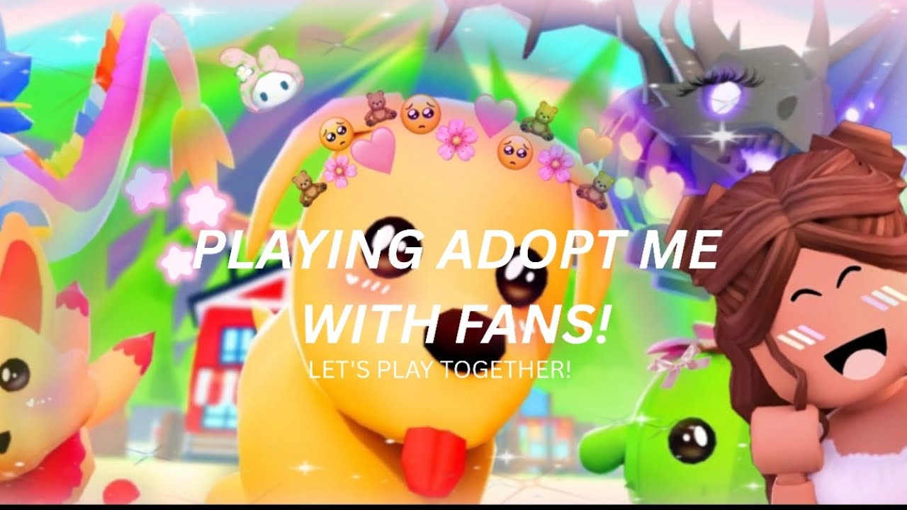 PLAYING ADOPT ME WITH FANS! 💖🌈🫶😭😍 - YouTube