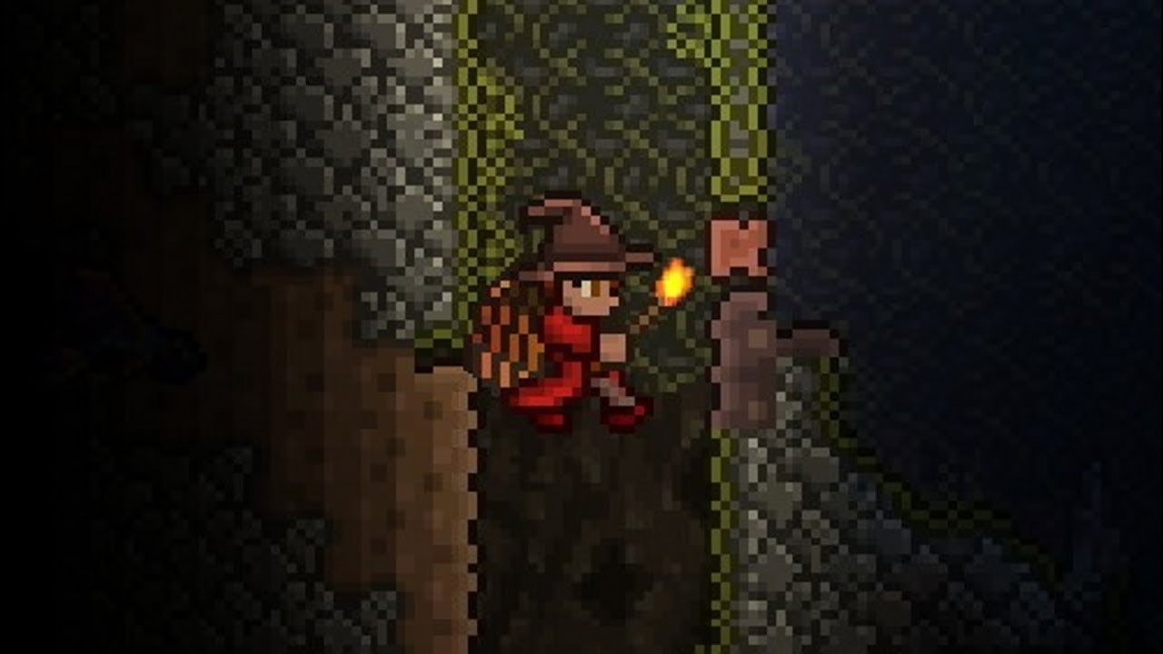 just an ordinary terraria hellevator - YouTube