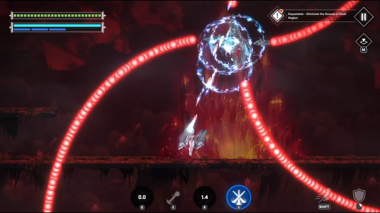 [Nikke] In The Mirror New Game+ Level 10 - All Bosses Speedrun (13:45 ...