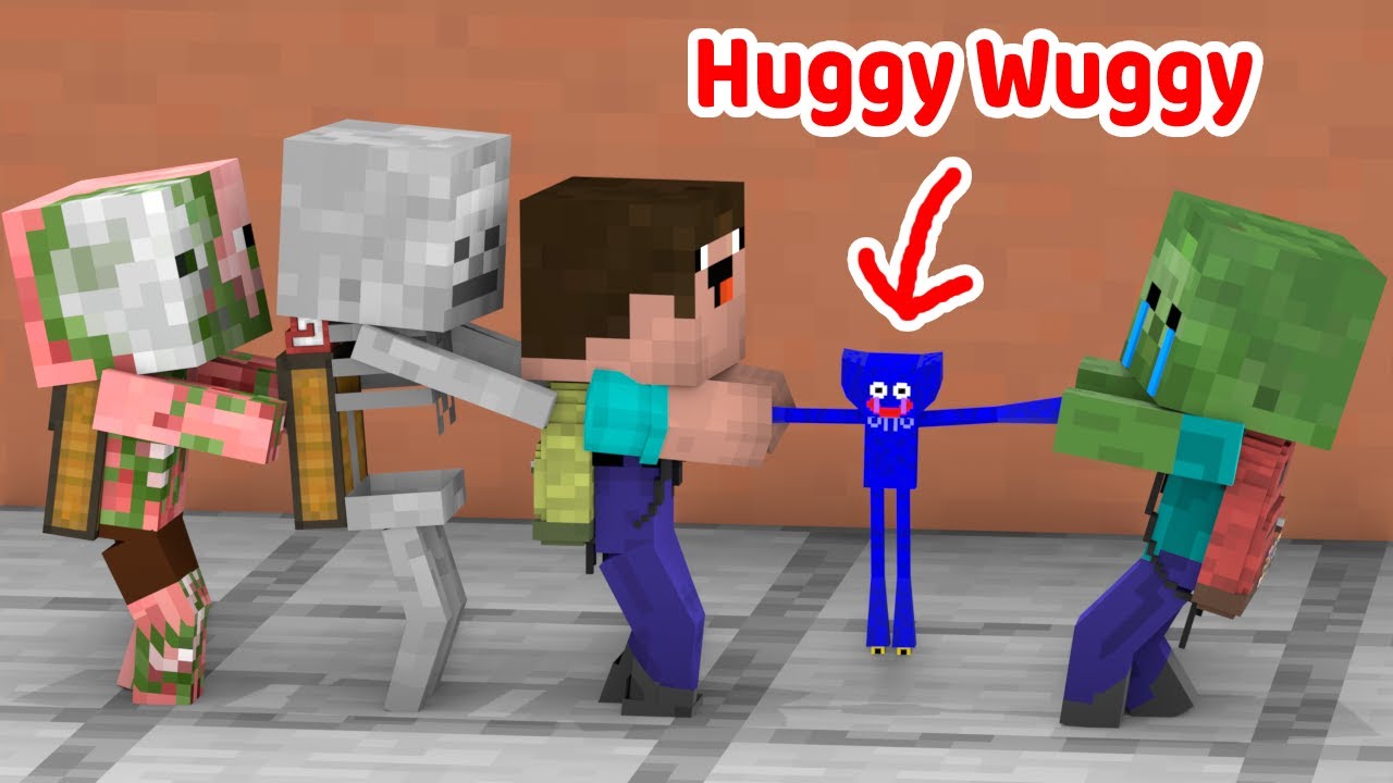 Baby Zombie and Huggy Wuggy Become Friends - Minecraft Animation - YouTube