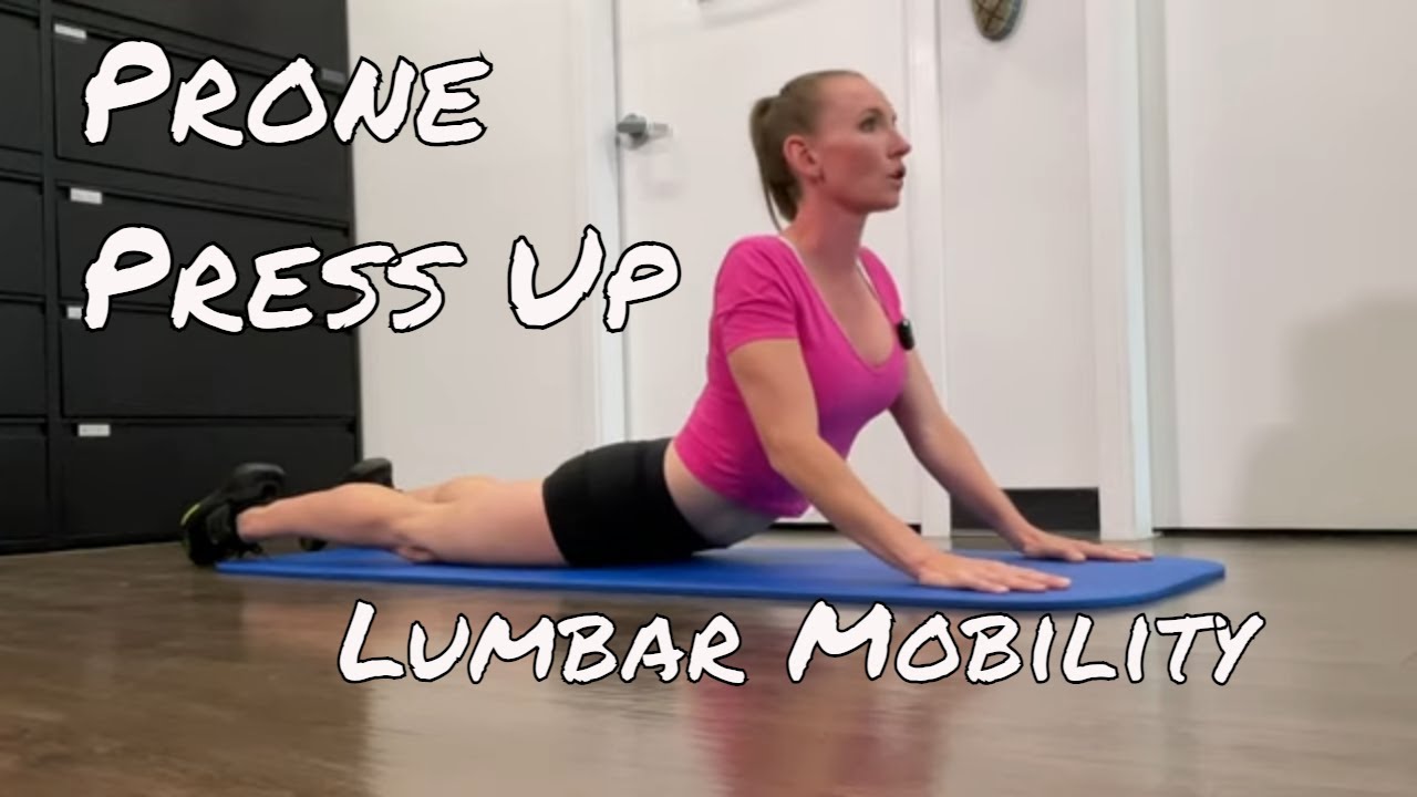 Prone Press Up Exercise - YouTube
