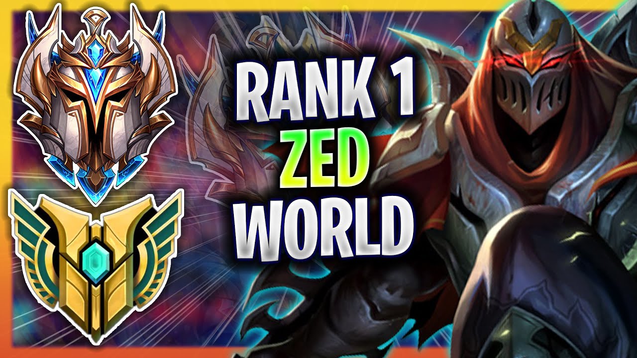 RANK 1 ZED IN THE WORLD! | RANK 1 ZED MID GAMEPLAY | RANK 1 ZED GUIDE ...