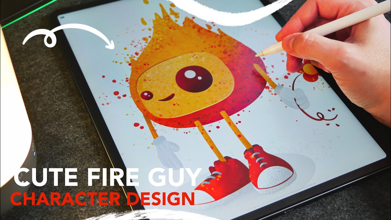 Fire Guy 🔥 illustration - Character Design - YouTube