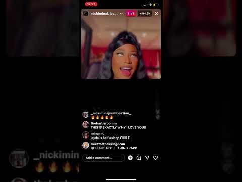 Nicki Minaj and Jayda Cheaves Instagram Live