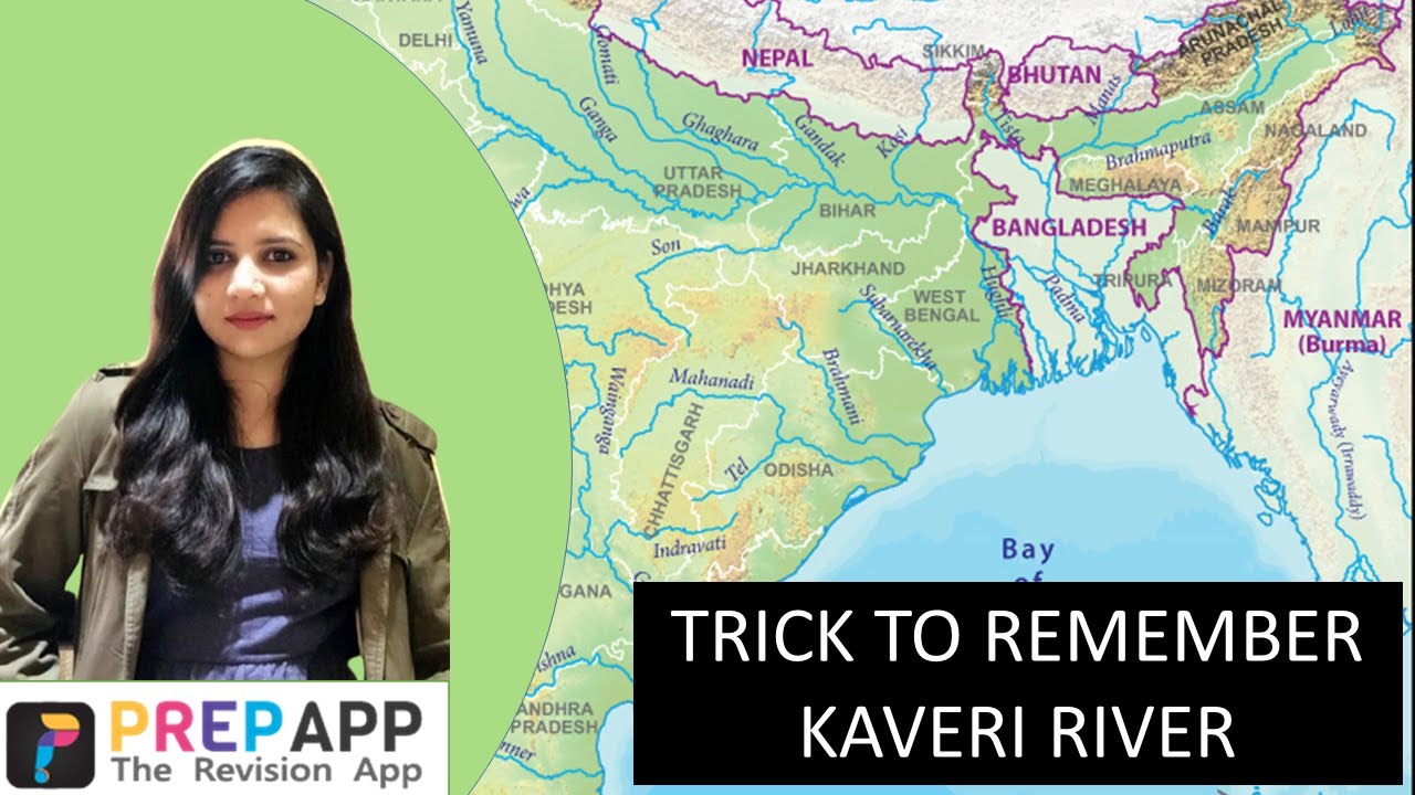 TRICK to REMEMBER Tributaries of KAVERI | River system of INDIA [2021 ...