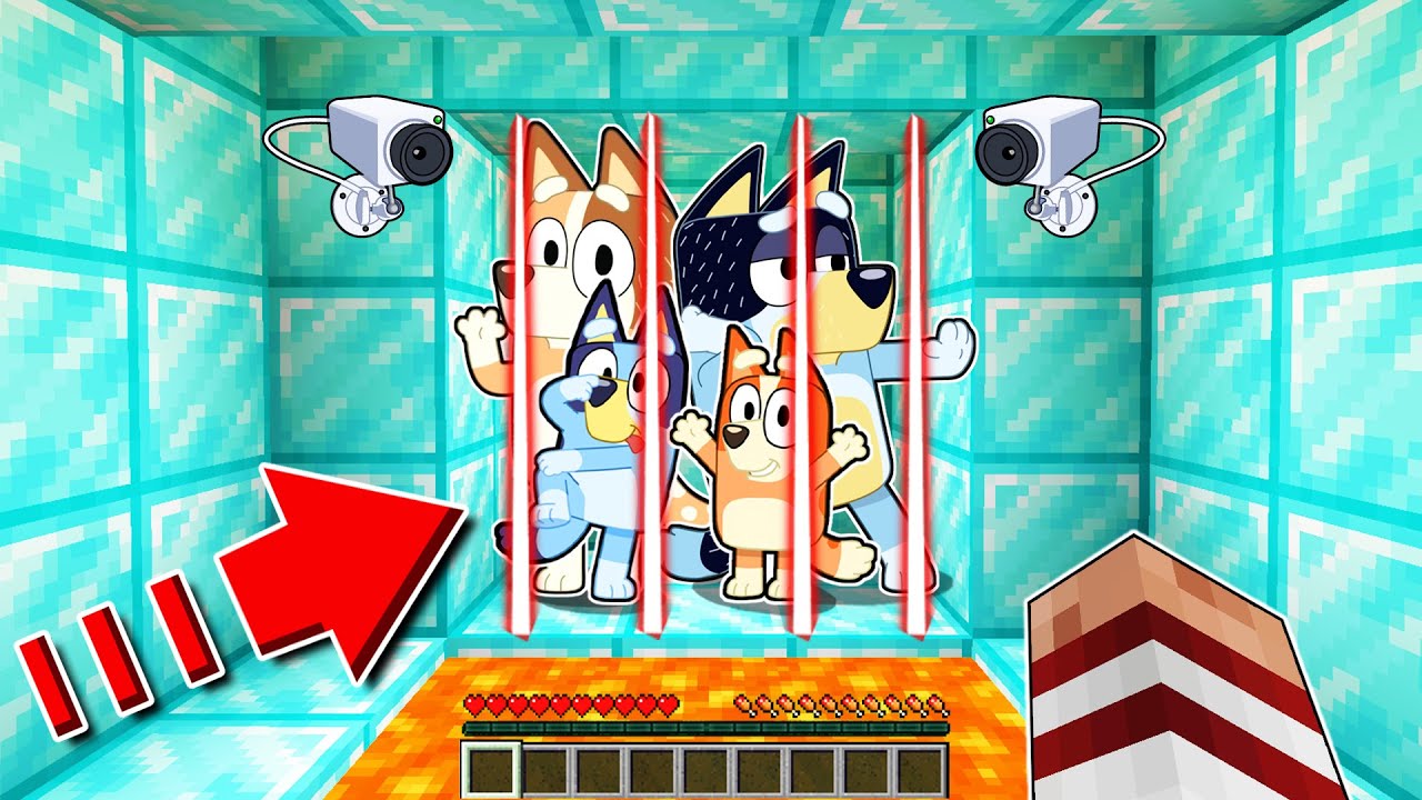 SALVAMOS A TODA LA FAMILIA DE BLUEY EN MINECRAFT - YouTube