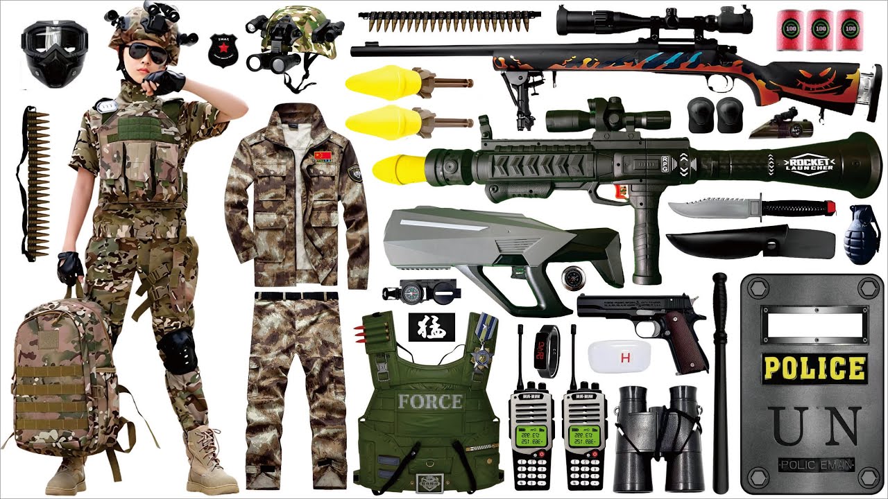 Open Box Special Forces Toy Set, RPG Rocket Launcher, Glock Pistol ...