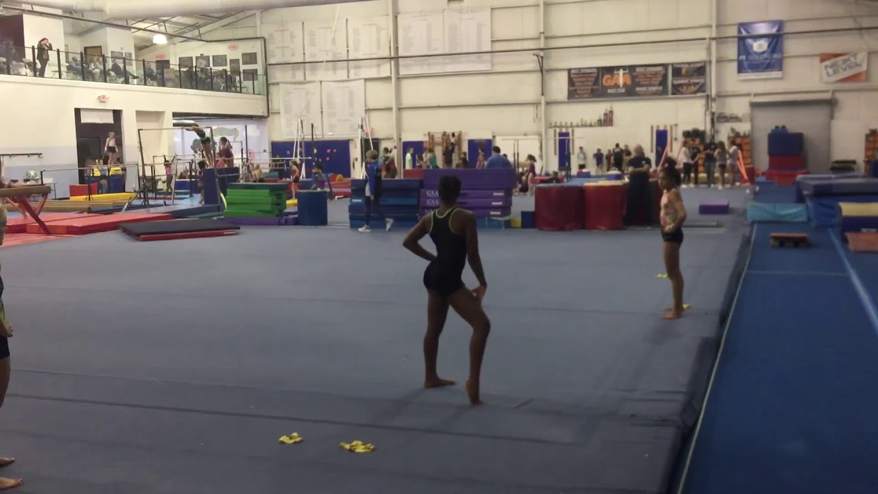 Simone Evans Practice Floor Routine - YouTube
