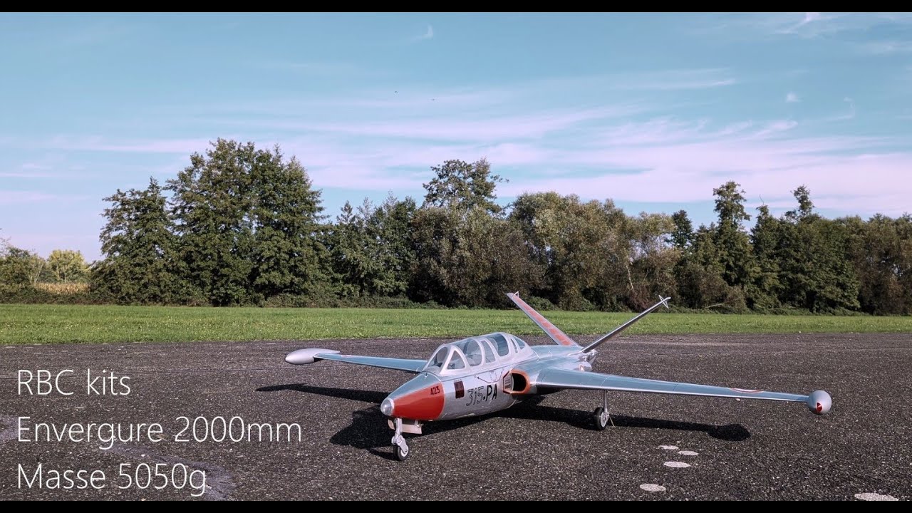 Un vol avec le Fouga Magister - RBC Kits - Avion RC - Puissance ...