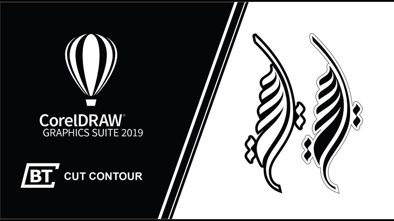 CONTOUR IN COREL DRAW 2019 - YouTube