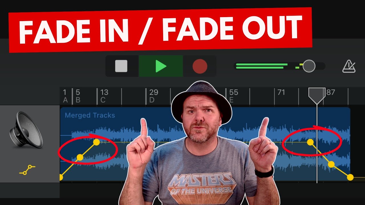 Perfect FADE IN / FADE OUT in GarageBand iOS (iPad/iPhone) - YouTube