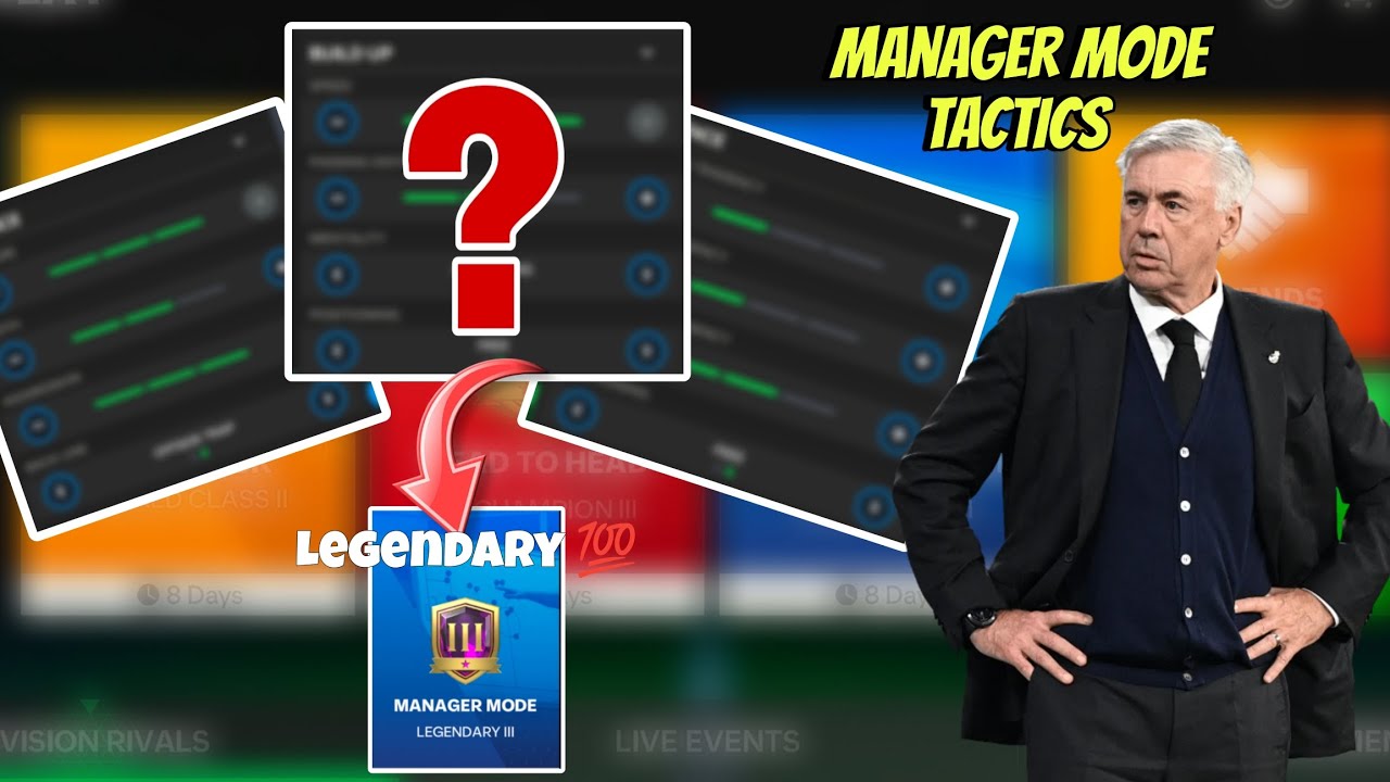 Best Manager Mode Tactics || Ea Fc #fcmobile - YouTube