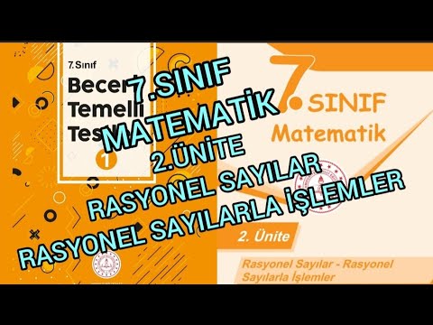 7.SINIF MATEMATİK BECERİ TEMELLİ TESTLER KİTABI 2.ÜNİTE RASYONEL ...
