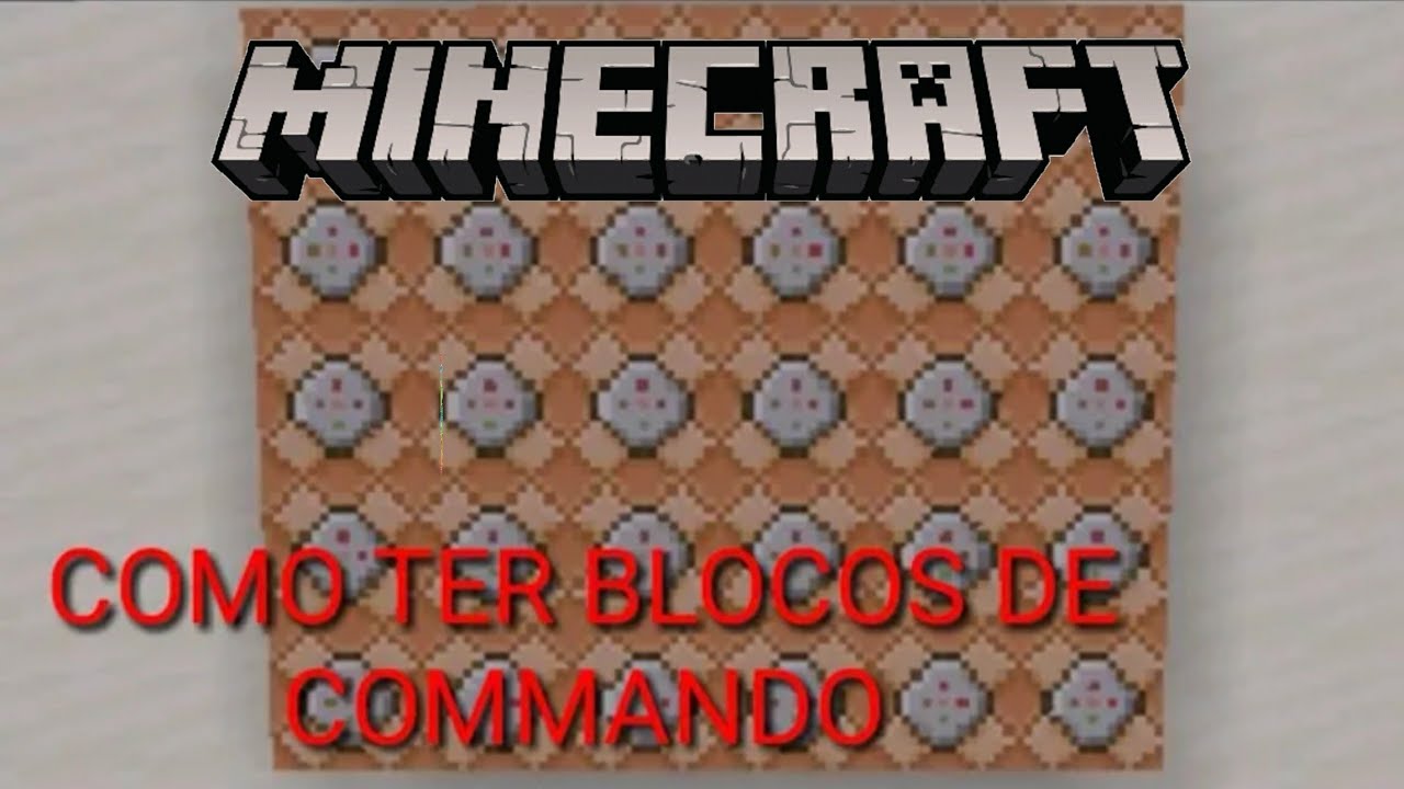Como pegar um bloco de comando no Minecraft - YouTube