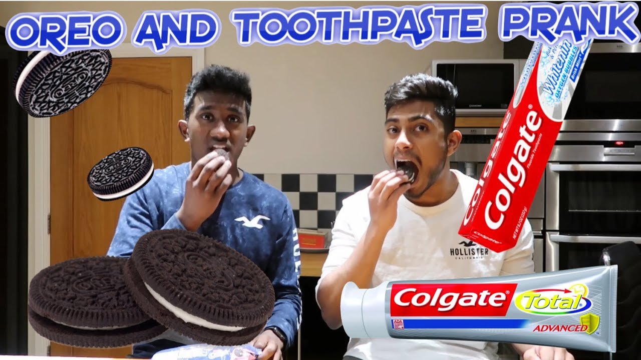 TOOTHPASTE IN OREO PRANK!! HOW TO PRANK!! - YouTube