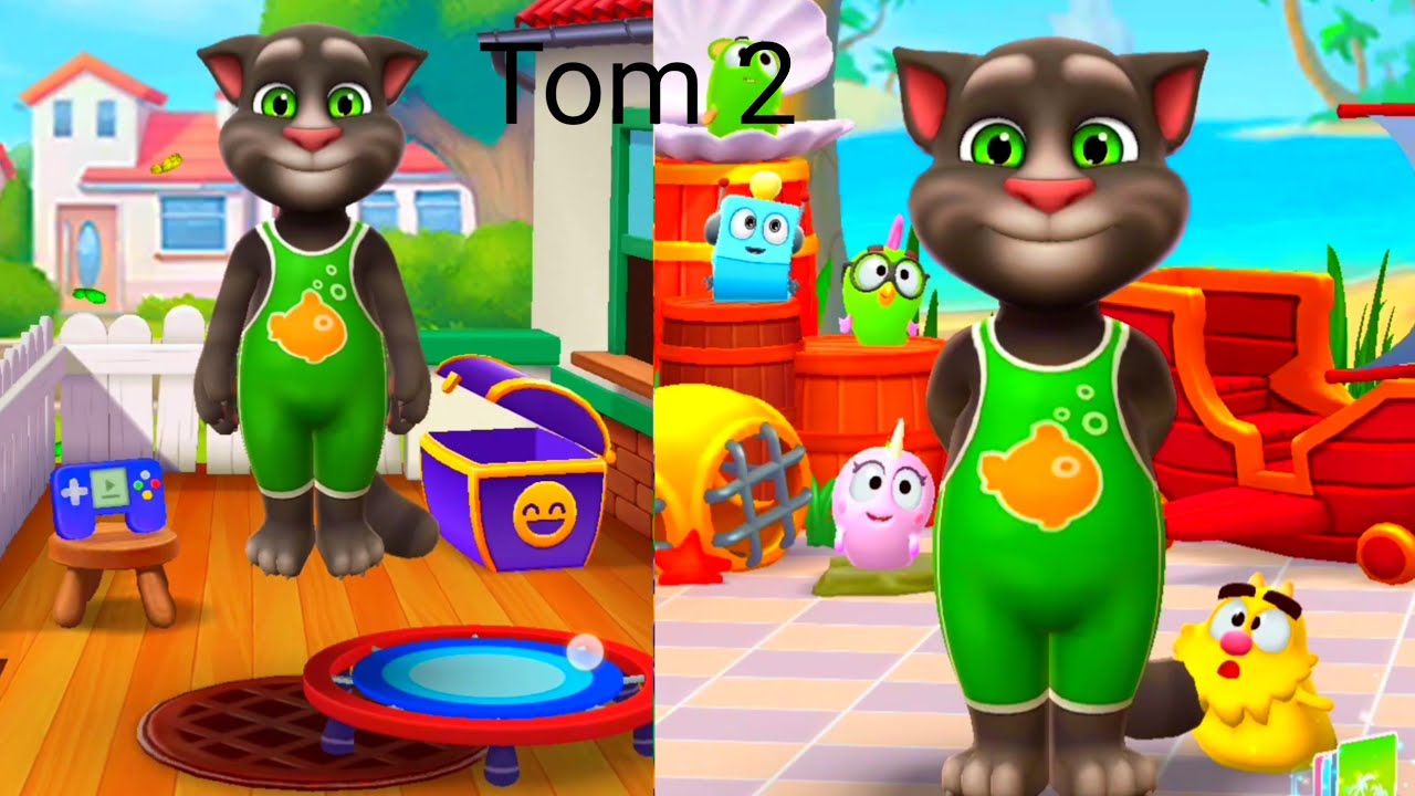 My Talking Tom new update Tom played some games - YouTube
