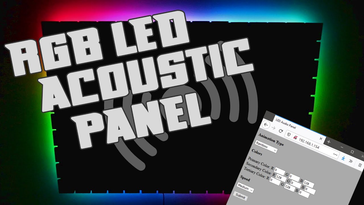 DIY RGB LED Backlit Acoustic Panels You Can Control From Your Phone ...