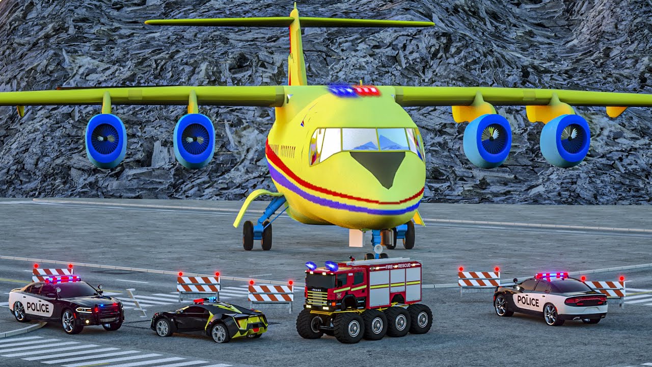Plane in Situation | Police Cars Vs Plane | Wheel City Heroes (WCH ...
