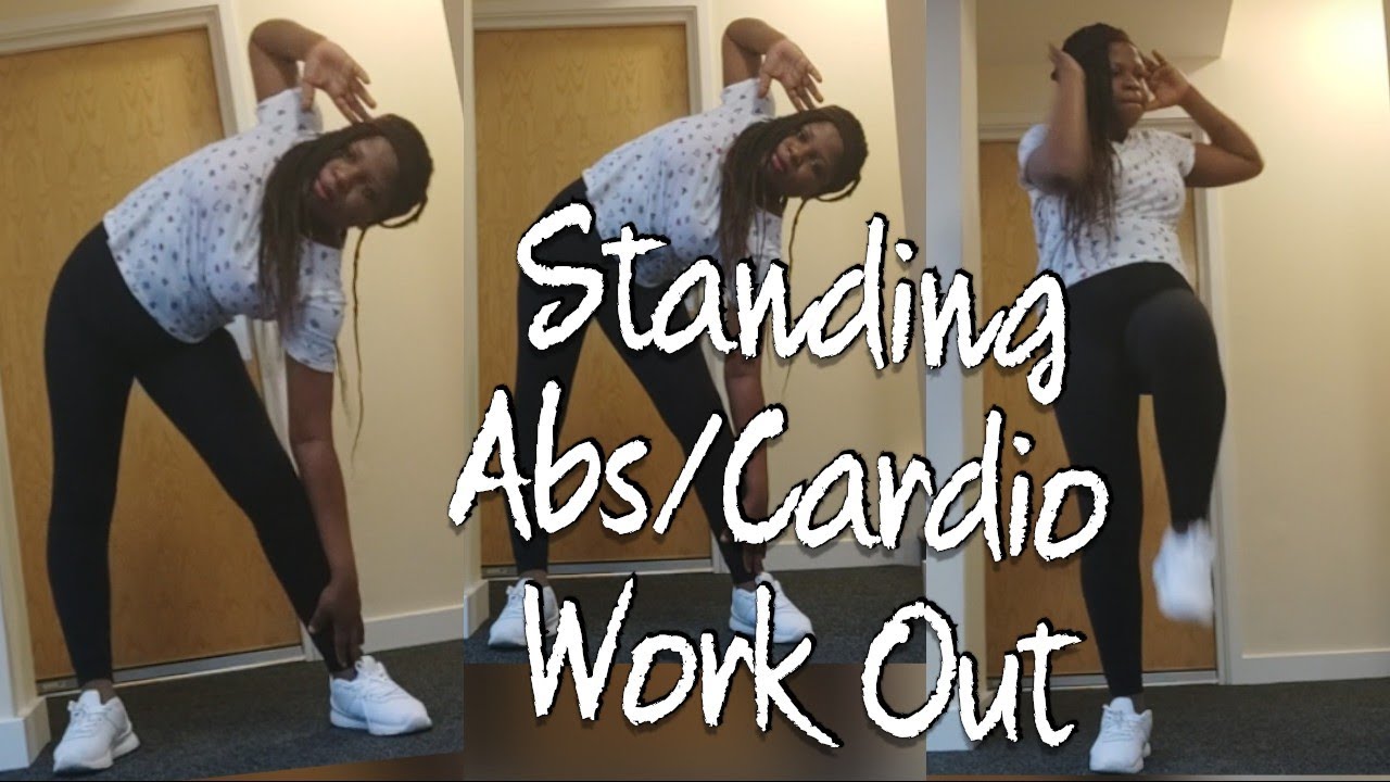 Standing Abs And Cardio Workout 💪 - YouTube