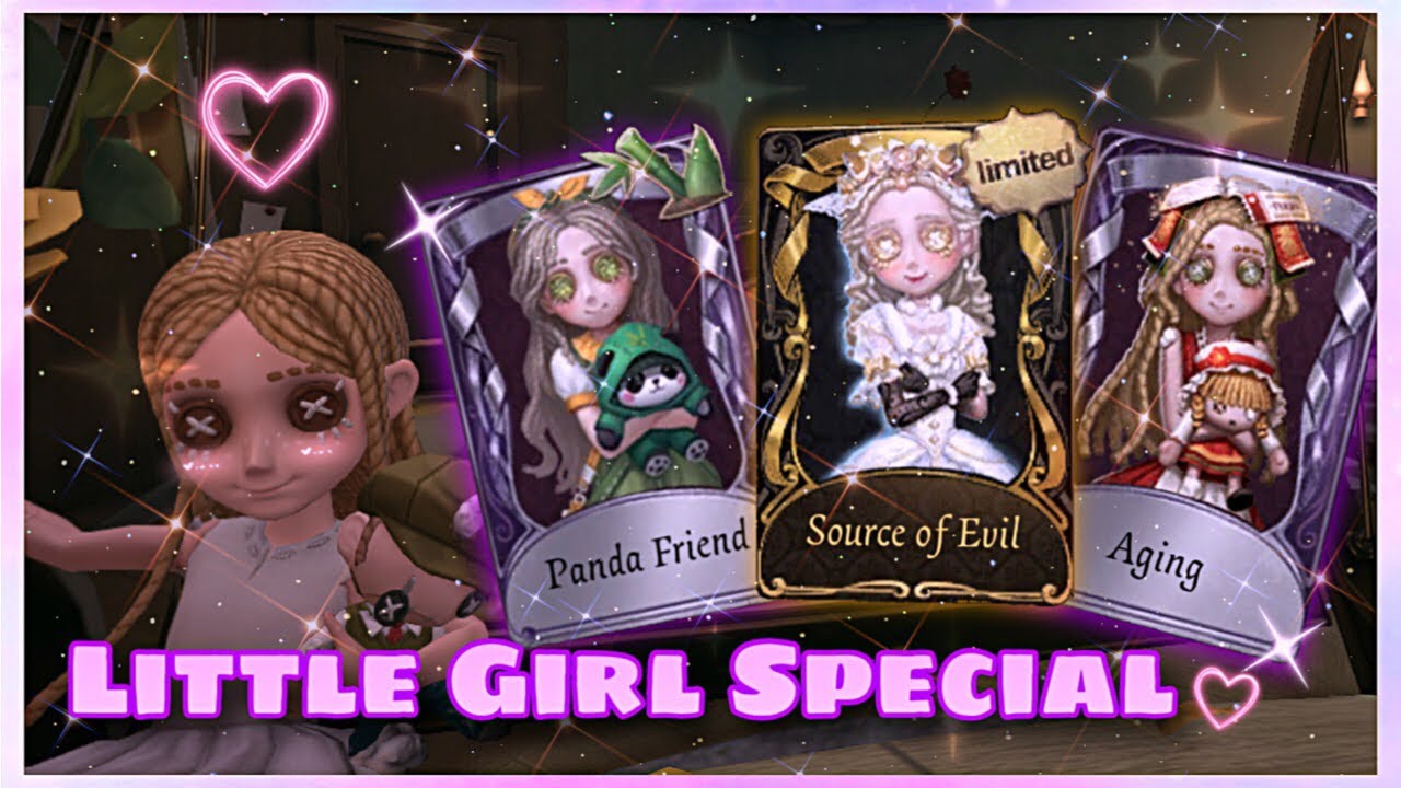 Identity V | Special: Little Girl ALL COSTUMES ♡ | Source Of Evil,Aging ...