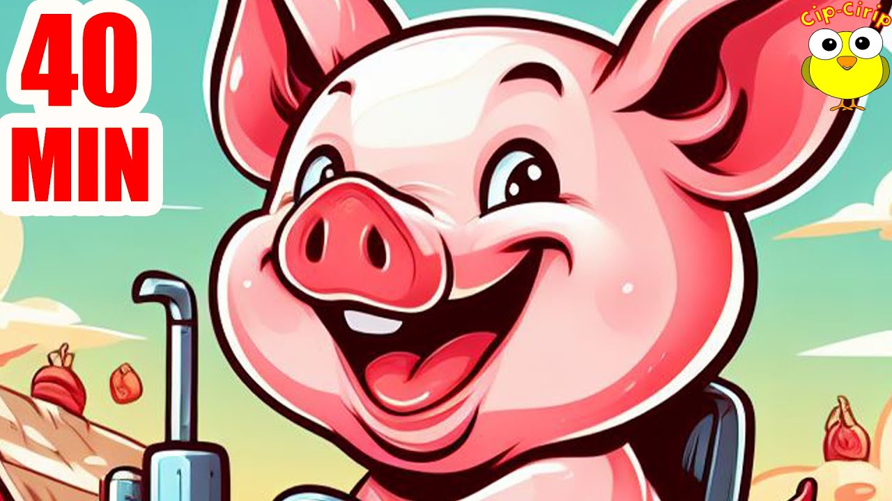 Porcusorul roz cu urechi mari - Cantece pentru copii (desene animate ...
